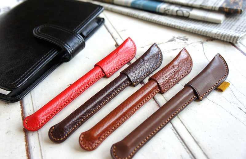 Leather Pen Cover Kit - Tochigi Aniline Leather Classic ...